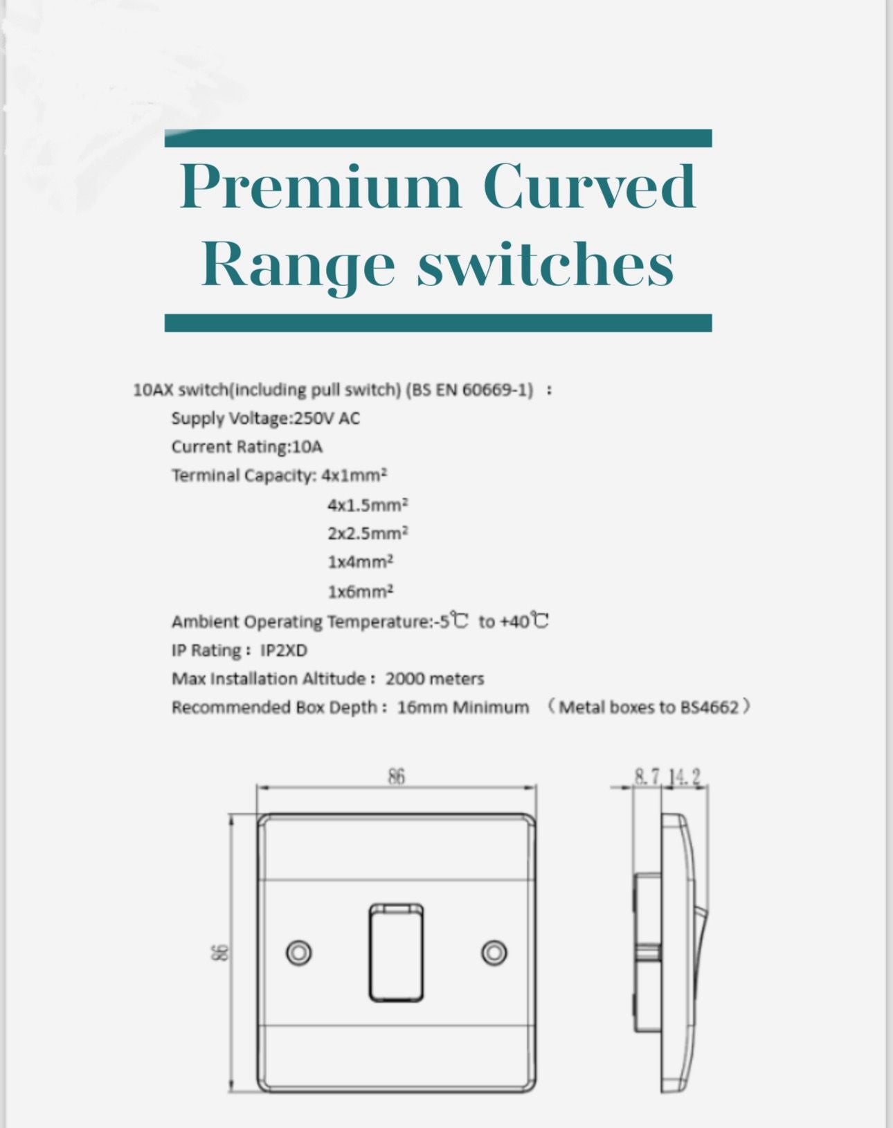 Premium Curved Switches & Sockets – Star LED Lighting
